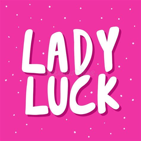 Lady Luck Sticker For Social Media Content Vector Hand Drawn