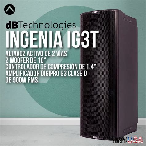 Ingenia IG3T DB Technologies Audio Concept Panamá