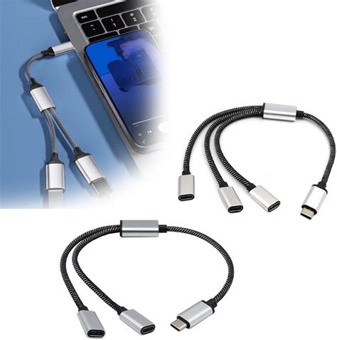 USB C To USB C Female Adapter USB C Splitter USB C To Dual USB C Female Adapter Double USB C
