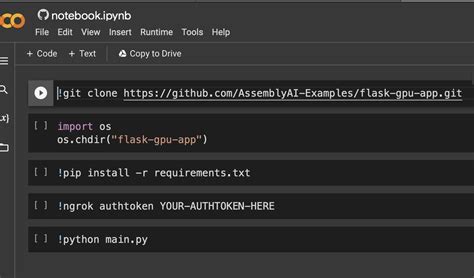 How To Create An AI App With A Free GPU Using Flask Ngrok And Google Colab In This Example We
