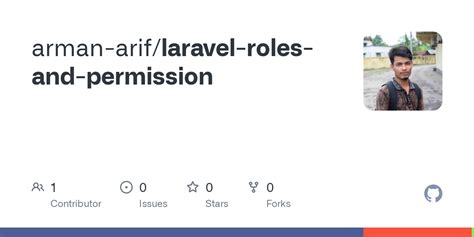 GitHub Arman Arif Laravel Roles And Permission