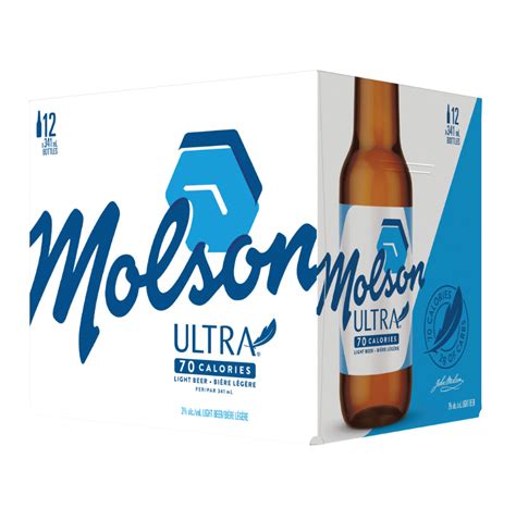 Molson Ultra 12 X Bottle 341 Ml The Beer Store