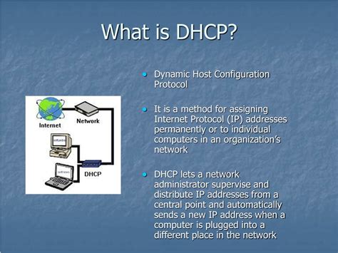 Ppt Dynamic Host Configuration Protocol Dhcp Powerpoint Presentation Id