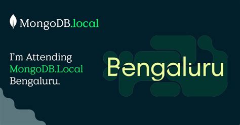 Glad To Be Part Of Mongodblocal Bengaluru Sivanesan V