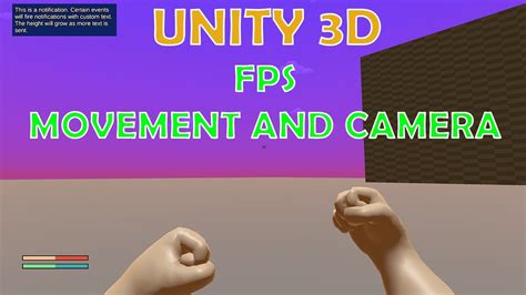 Unity 3d Fps Movement And Camera Part 2 2 Youtube