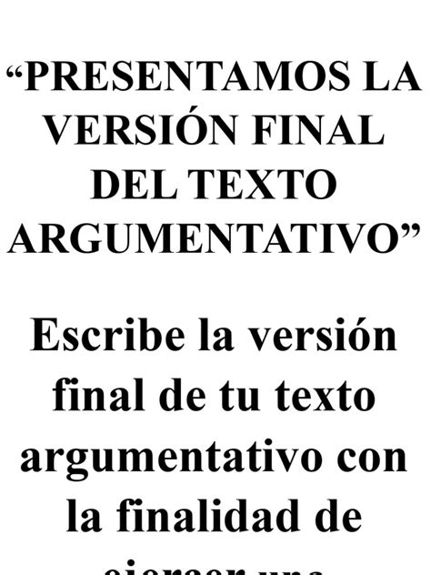 Texto Argumentativo Pizarra Pdf