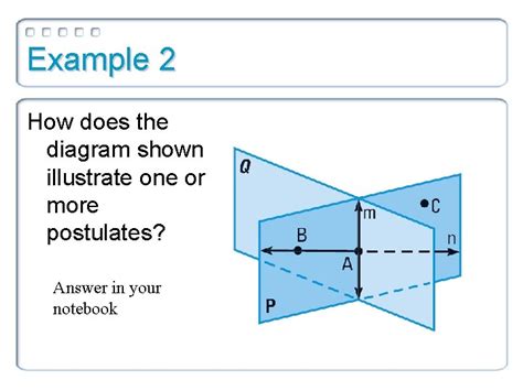 2 4 Use Postulates Diagrams Objectives 1 To