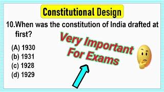 Class Civics Chapter Constitutional Design Mcq Co Doovi