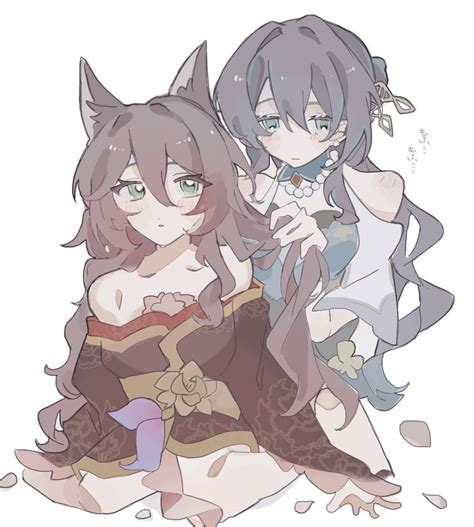 Ruan Mei Tingyun And Fugue Honkai And 1 More Drawn By Mjmj3371