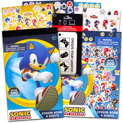 Sonic The Hedgehog Sticker Pack Ultimate Set 600 Sonic The Hedgehog Desertcart Oman