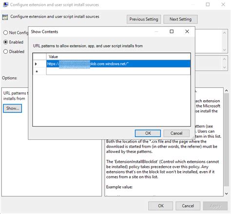 distributing custom microsoft edge chromium extensions in a highly