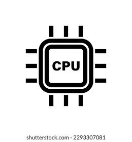 Cpu Semiconductor Chip Circuit Board Vector Stock Vector Royalty Free Shutterstock