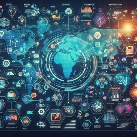 Premium Ai Image World Global Technological Advancements Navigating The Future Of A Connected