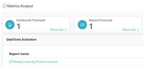 Metrics Analyst For Salesforce Getting Started