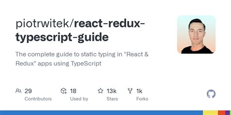 Github Piotrwitekreact Redux Typescript Guide The Complete Guide To