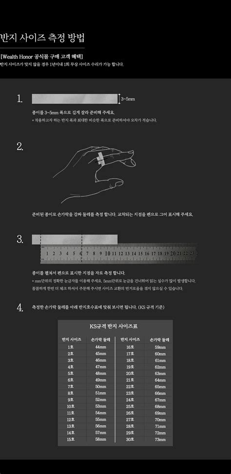 [제품] 반지 사이즈 측정 방법 링게이지 Tip