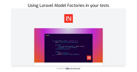 using laravel model factories in your tests