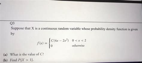 solved q2 suppose x is a discrete random variable let the