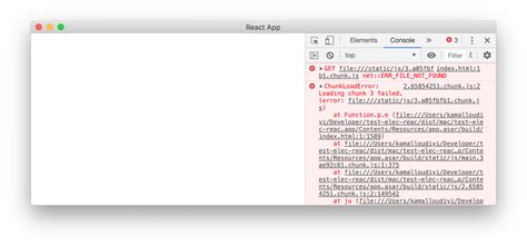 Lazy Load Issues On A Builds Of Electron Create React App · Issue