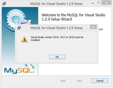 C Mysql Fail To Install For Visual Studio Stack Overflow