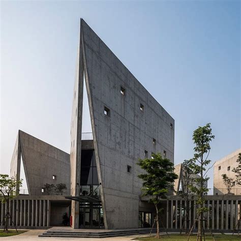 Vo Trong Nghia Architects Connects Six Triangular Pavilions To Create Zigzag Office Dezeen