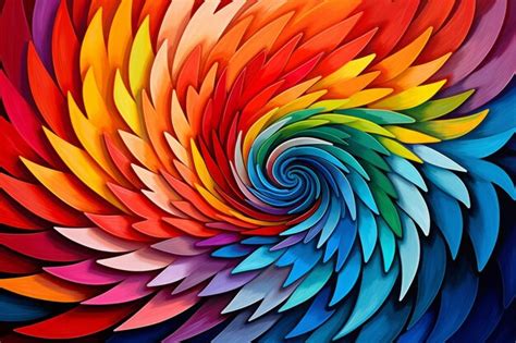 Premium Ai Image Dynamic Moirelike Spirals In Vivid Hues Creating A Captivating Visual Experience