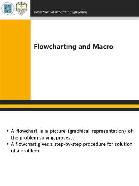 Ie2534 M1 Flowcharting And Macro Pdf Software Engineering Software