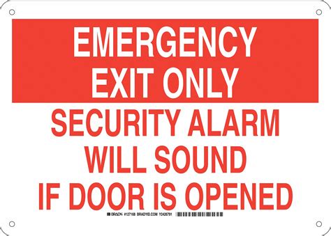 Exit Sign Security Alarm X Grainger