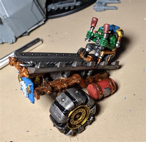 Kitbashed Mek Gun Orks