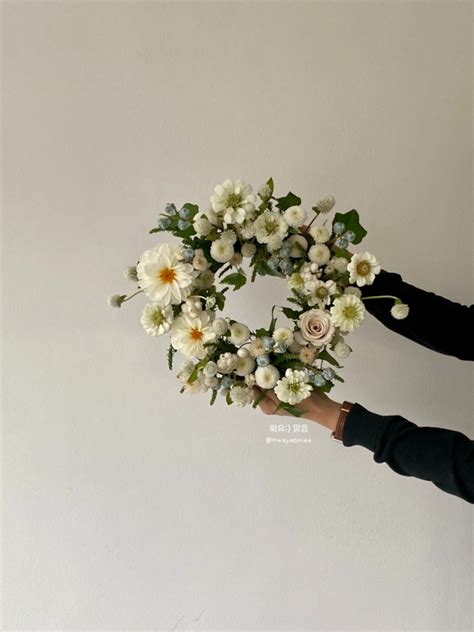 강남 플로리스트학원 으로 유명한 안단테블룸스쿨and안단테꽃예술직업학교 리스만들기 원데이클래스 솔직후기 네이버 블로그