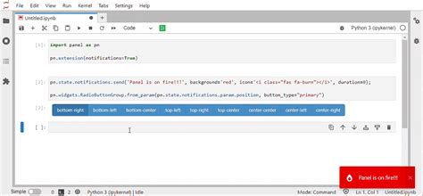 Panel V 0143 Adds Notifications And More General Jupyter