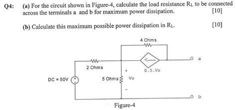 Solved A For The Circuit Shown In Figure Calculate The Chegg