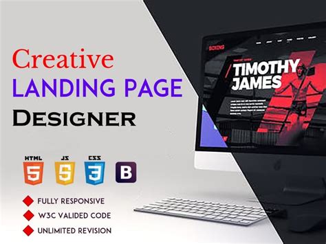 A Responsive Landing Page Upwork