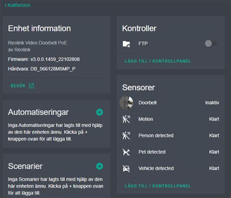 Homeassistant And Reolink Doorbell Poe Third Party Integrations Home Assistant Community