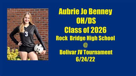 Aubrie Jo Benney Ohds Class Of 2026 Rock Bridge High Bolivar Jv