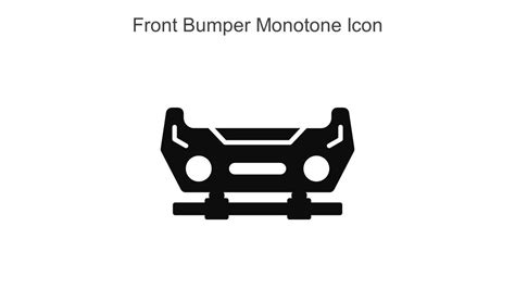 Front Bumper Monotone Icon In Powerpoint Pptx Png And Editable Eps Format Ppt Template