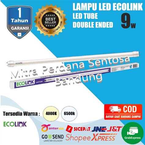 Jual Lampu Tl Led Tube Ecolink Tabung T8 9 Watt 600mm 9w 9watt 9w Putih 6500k Kuning 4000k Tahan Jual Lampu Tl Led Tube Ecolink Tabung T8 9 Watt 600mm 9w 9watt 9w Putih 6500k Kuning 4000k Tahan