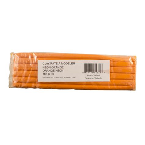 Demco Modelling Clay 1lb Neon Orange Above Ground Art Supplies