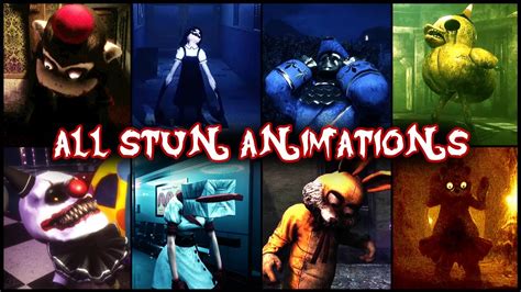 Dark Deception All Stun Animations Chapter 1 4 Youtube