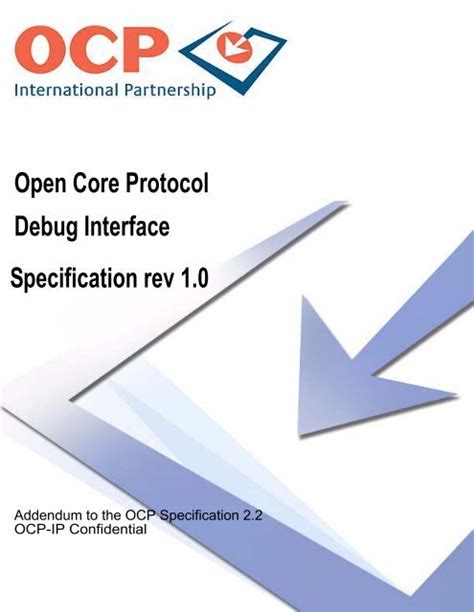 Open Core Protocol Debug Interface Specification Rev OCP IP