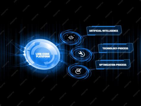Premium Photo Low Code Software Development Platform Technology Image
