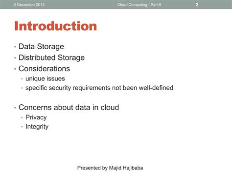 8 secure distributed data storage in cloud computing pptx