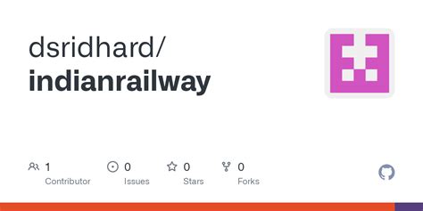 GitHub Dsridhard Indianrailway