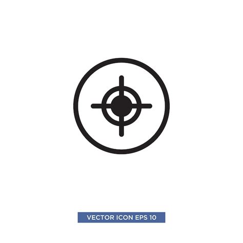 Premium Photo Target Scope Icon Vector Illustration
