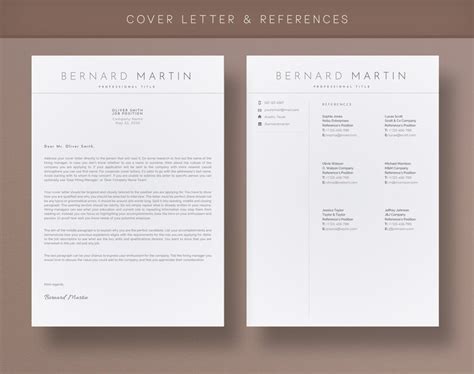 Combination Resume Template Hybrid Resume For Word One And Two Etsy
