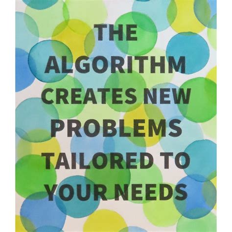 Algorithm Series 69 The Algorithm Creates New Problems Etsy