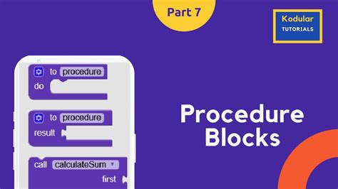 Kodular Tutorials No Coding Required Procedure Blocks Malayalam