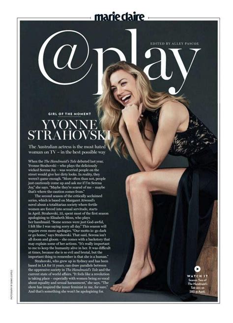 Yvonne Strahovski Daily Girl Of The Moment 📸 Yvonne For Marie