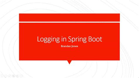 Overview Of Logging Best Practices Example In Spring Boot Idea Youtube