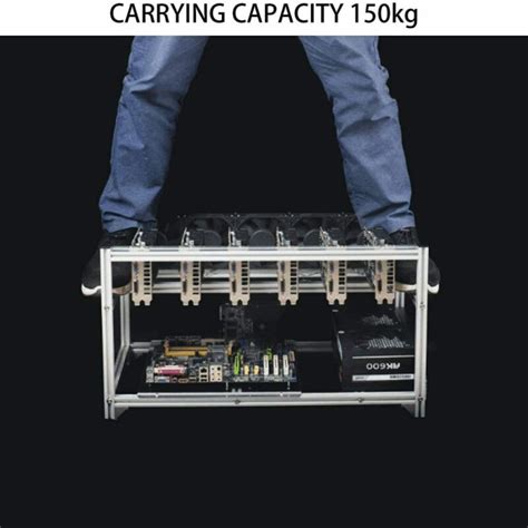 Aluminum Open Air Mining Rig Stackable Frame Holder GPU Ethereum